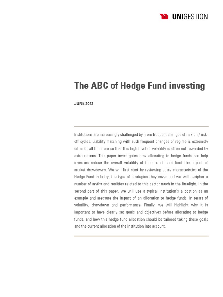 ABC of Hedge Funds | PDF | Hedge Fund | Investment Fund