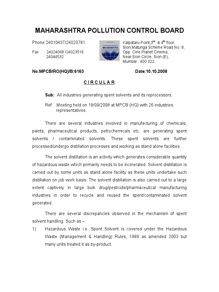 Circular MPCB | PDF | Hazardous Waste | Waste
