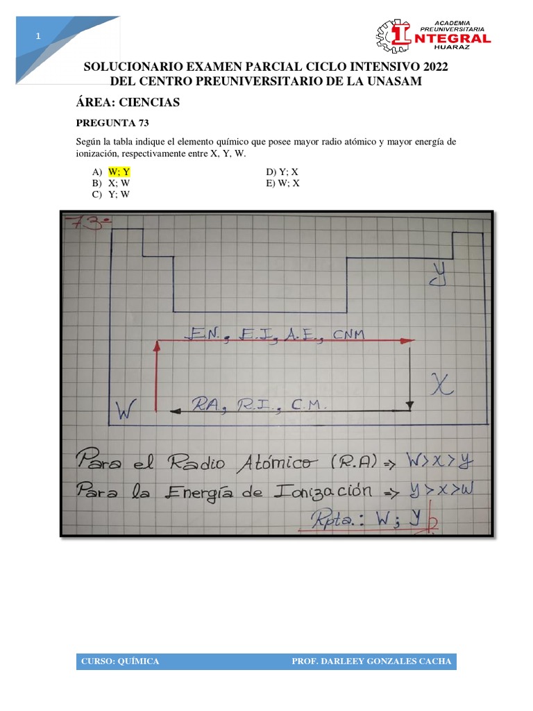 Qímica Cpu 2022 - I | PDF | Química | Átomos