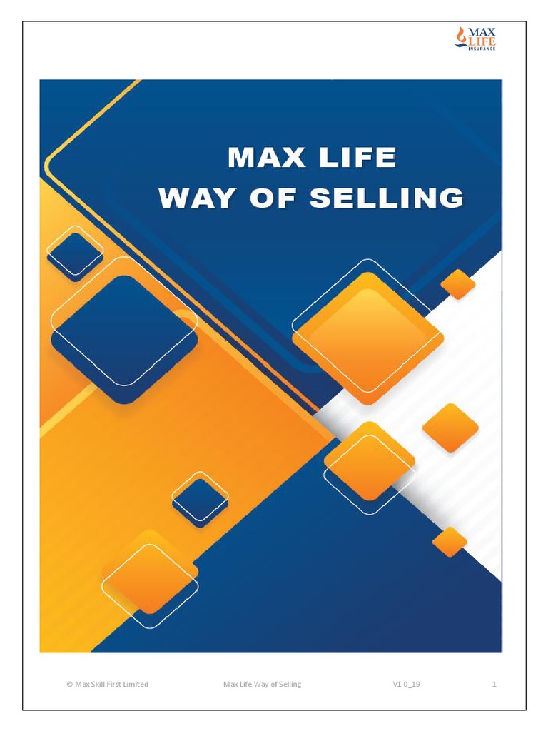 Max Life Way of Selling - V1.6 | PDF | Sales | Investing