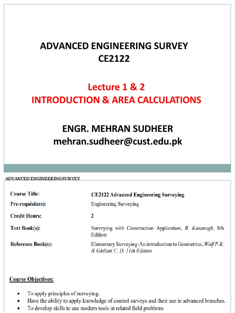 Calculation of Areas Using Various Surveying Methods such as Meridian ...