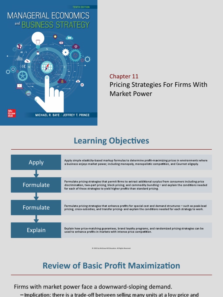 Pricing Strategies For Firms With Market Power | PDF | Price ...