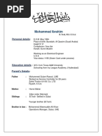 Muslim Bio Data | PDF