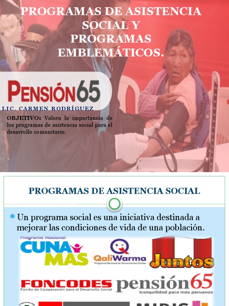 PROGRAMAS DE ASISTENCIA SOCIAL Tema 6 | PDF | Pobreza | Pobreza e ...