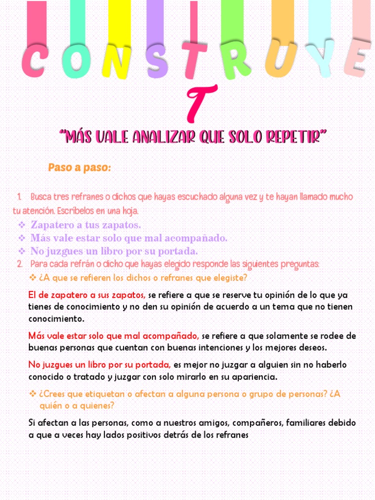 Ficha Construye T | PDF