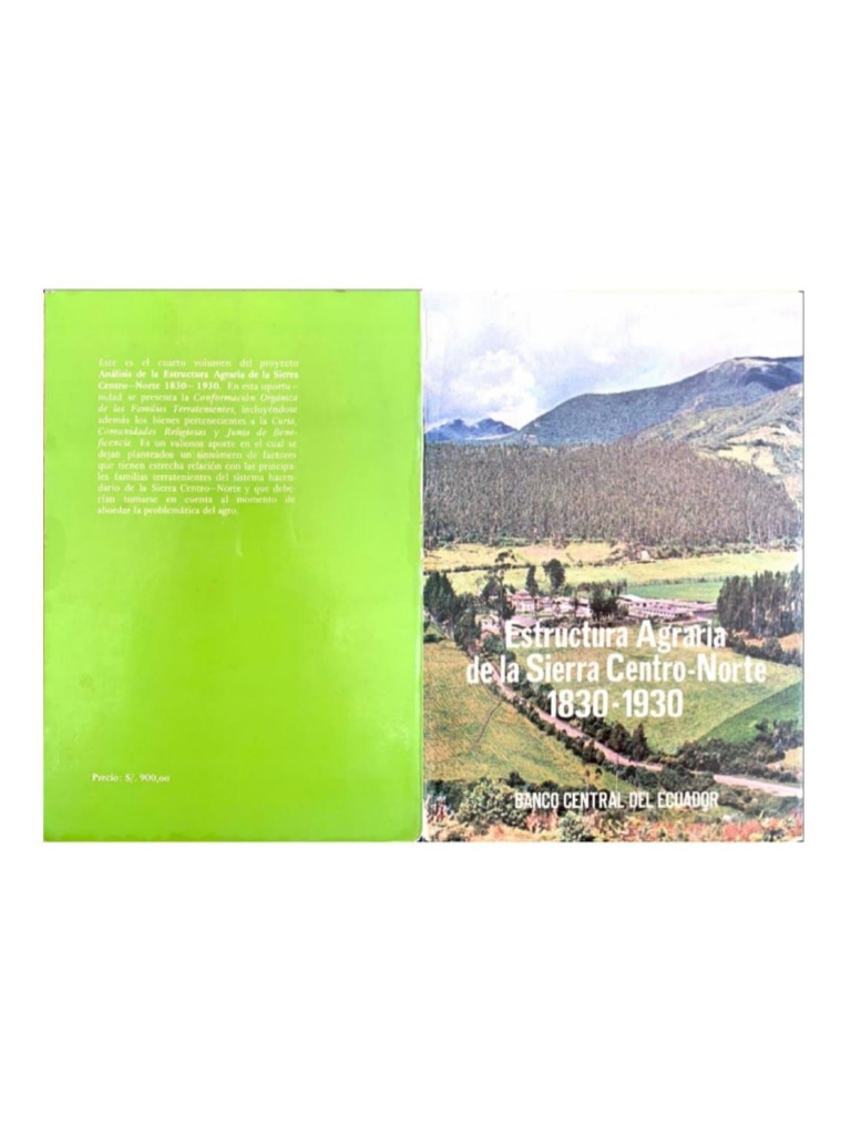 Jose Maria Chiriboga Cisneros - Estructura Agraria de La Sierra Centro ...