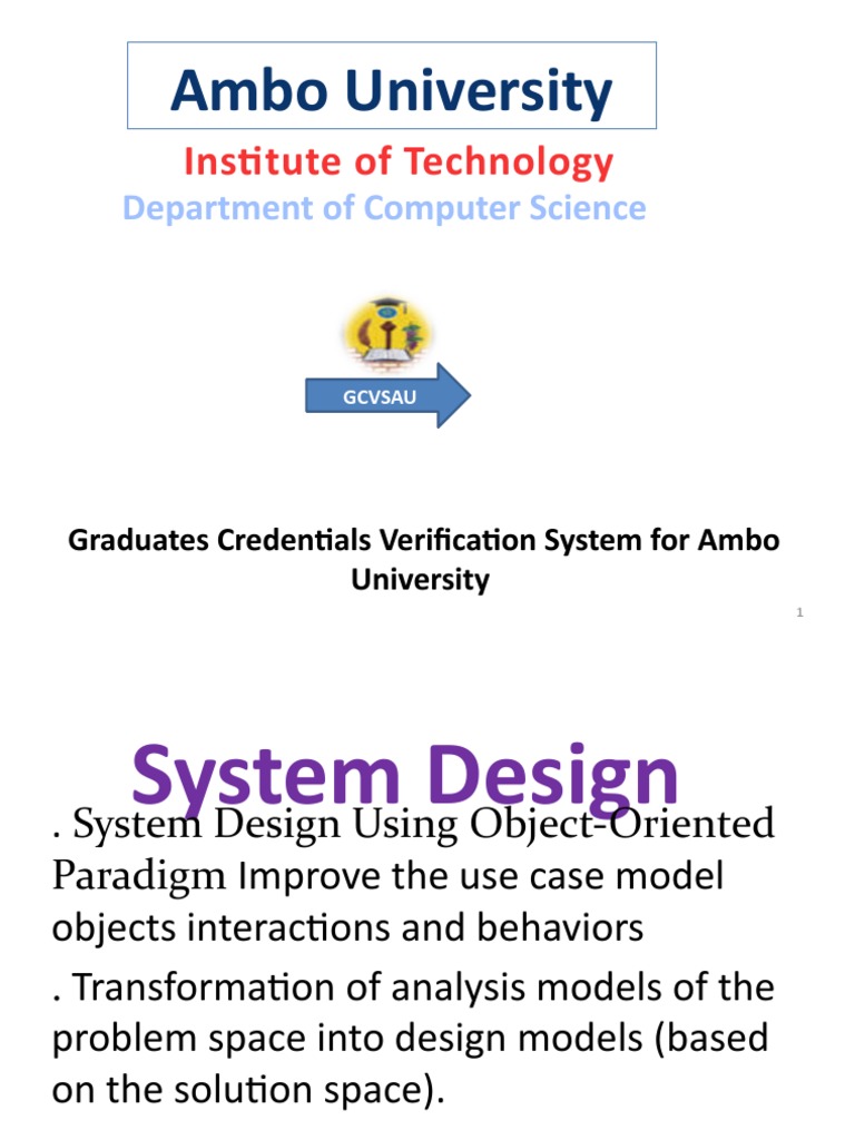 Ambo University: Institute of Technology | PDF | Object (Computer ...