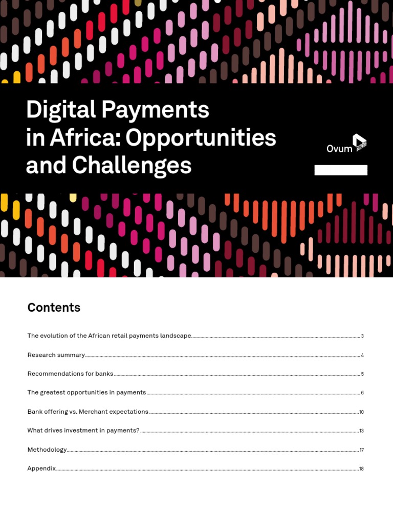 Digital Payments in Africa: Opportunities and Challenges 1 | PDF ...