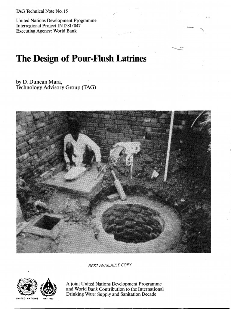 The Design of Pour Flush Latrines | PDF | Sanitation | Toilet