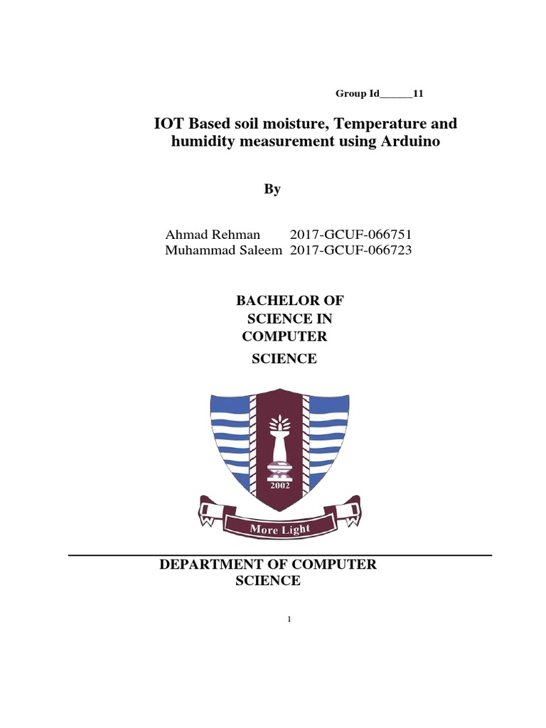 IOT Based Soil Moisture, Temperature and Humidity Measurement Using ...