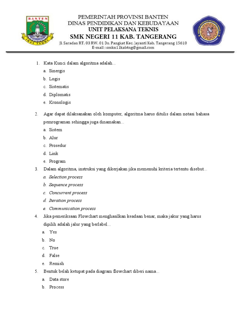 Soal Uas Simdig Kelas 10 Semester 1 Simdig | PDF