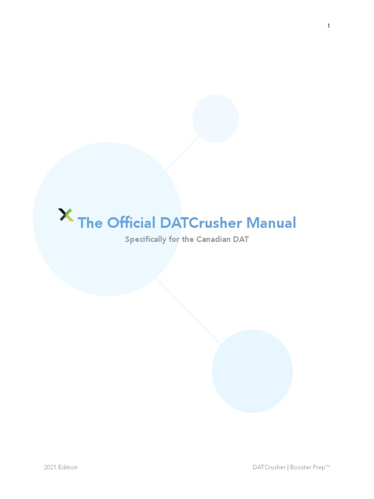 DATCrusher Manual (Updated 2021) | PDF | Reading Comprehension | Cognition