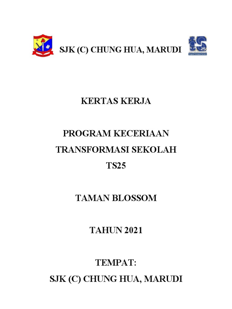 Kertas Kerja Keceriaan TS25 Tahun 2021 | PDF