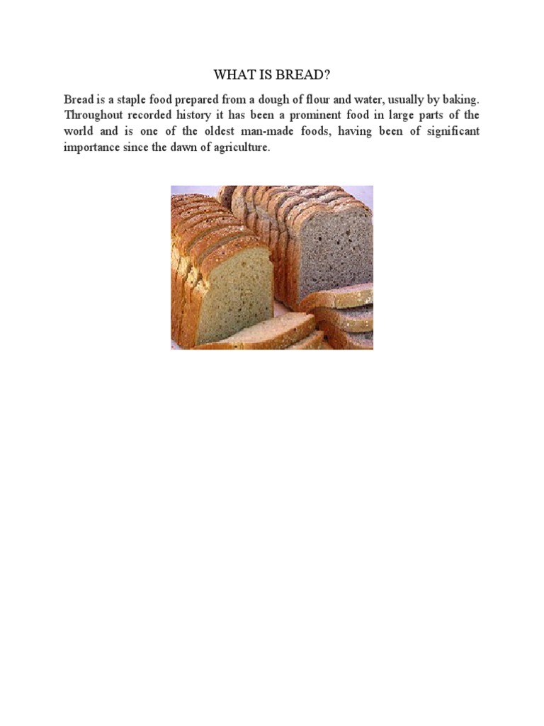 Bread Document | PDF | Breads | Dough