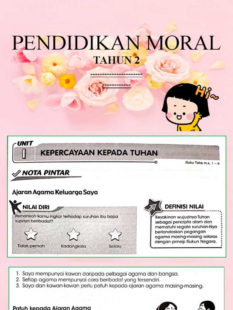 PENDIDIKAN MORAL TAHUN 2 - Unit 1 - Kepercayaan Kepada Tuhan | PDF