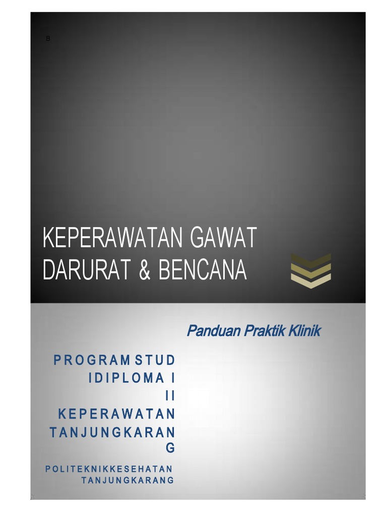Panduan Praktik Klinik KGD D-III 2021 - 2022 | PDF