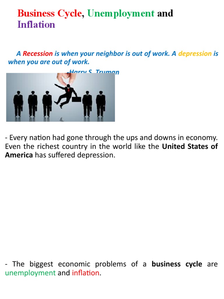 Business Cycle, Unemployment and Inflation | PDF | Inflation | Business ...