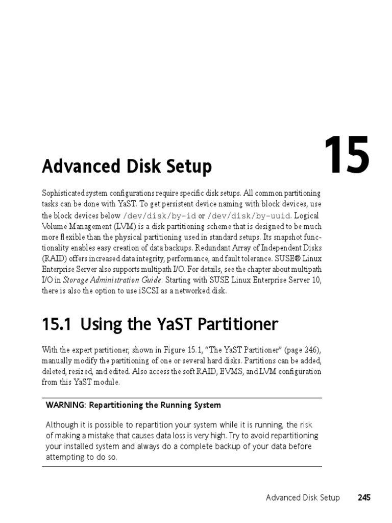 Capitulo 15 Book Sle Deployment | PDF | File System | Hard Disk Drive