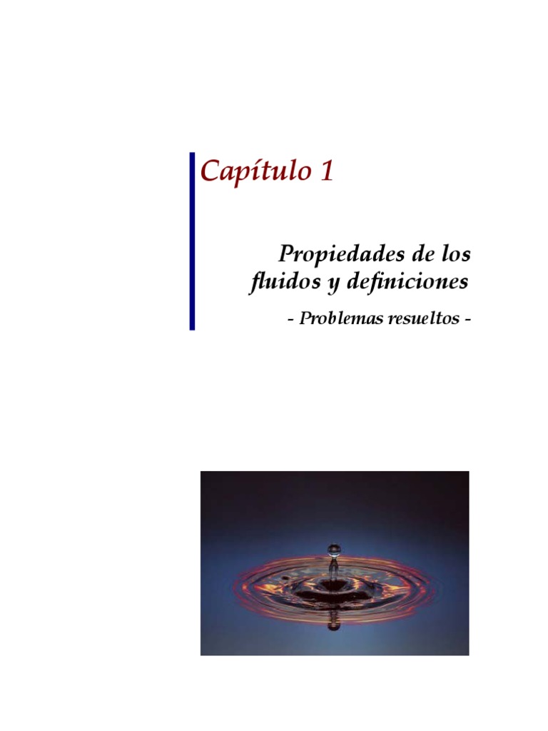 Cap¡Tulo 1 Problemas | PDF | Viscosidad | Líquidos