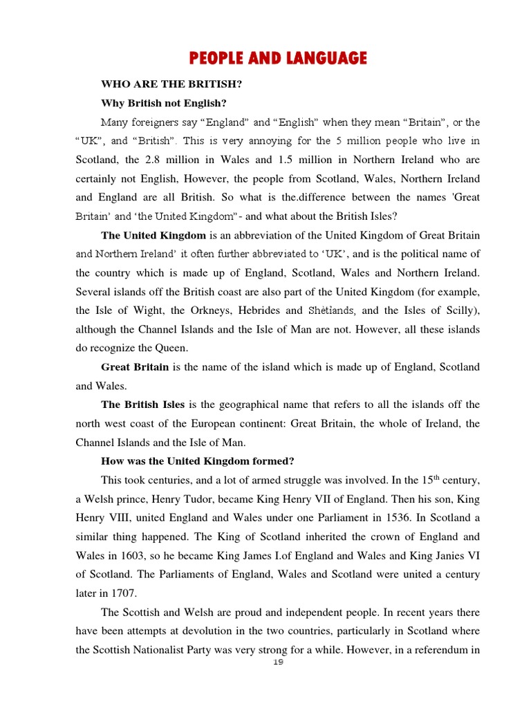 Understanding British Identity and Diversity | PDF | English Language ...