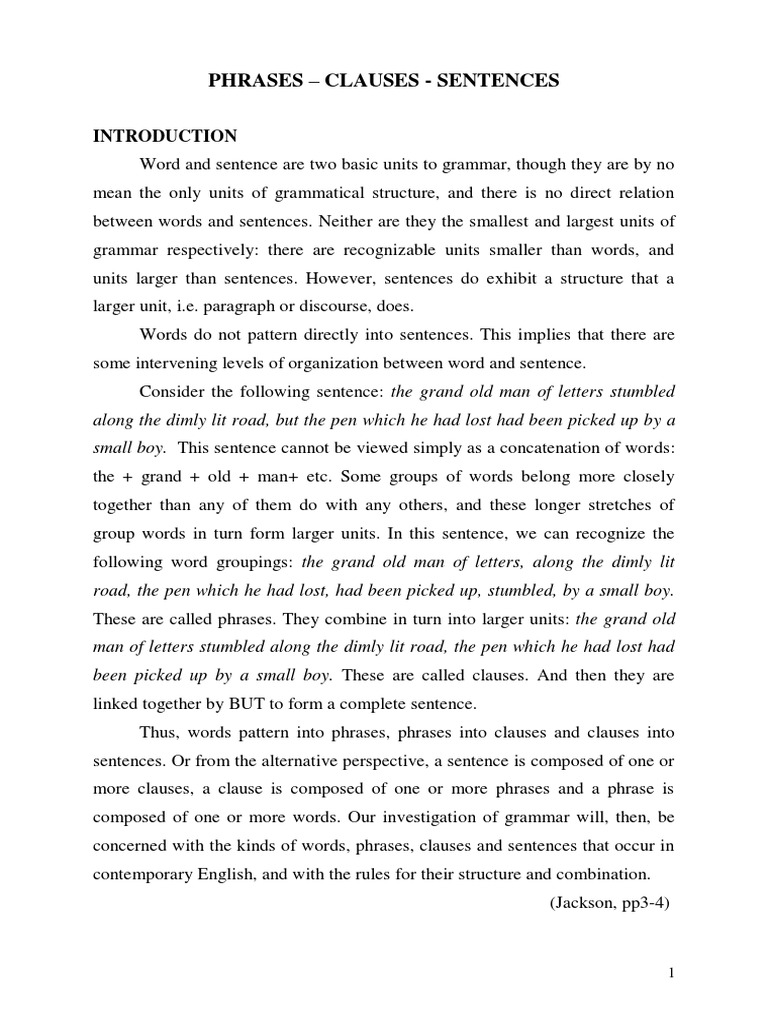Types and Structures of Phrases | PDF | Verb | Phrase
