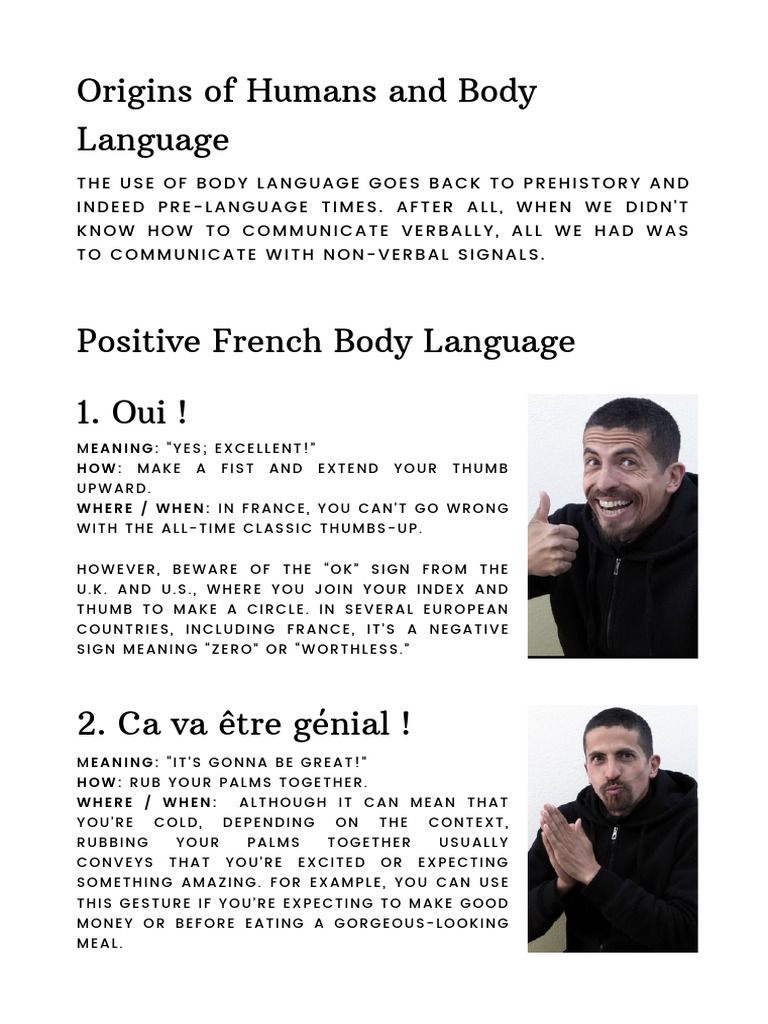 Origins of Humans and Body Language | PDF | Semiotics | Cultural ...