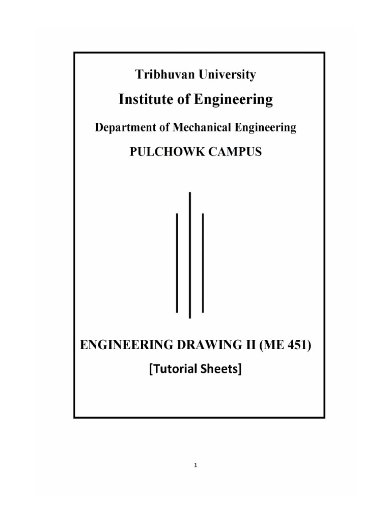 Engineering Drawing II Tutorial | PDF | Engineering Tolerance | Classical Geometry