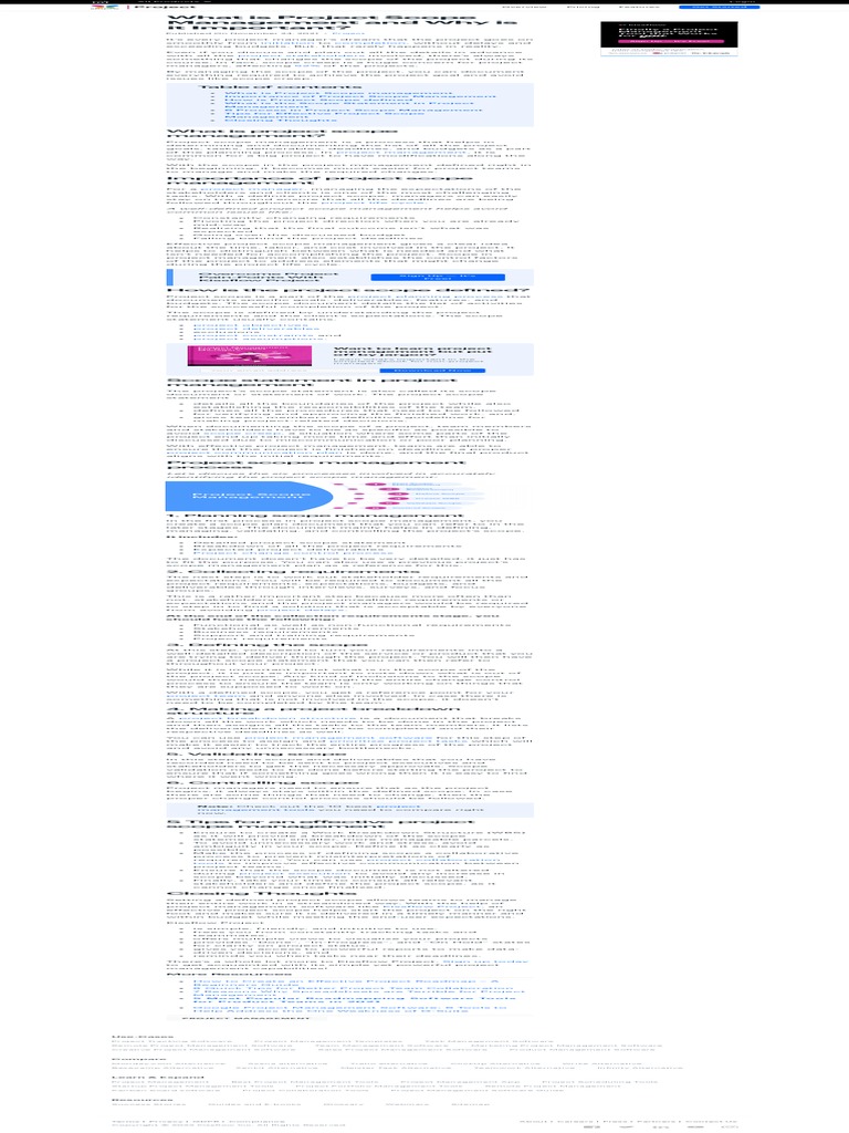 2 What Is Project Scope Management and Why Is It Important? | PDF ...