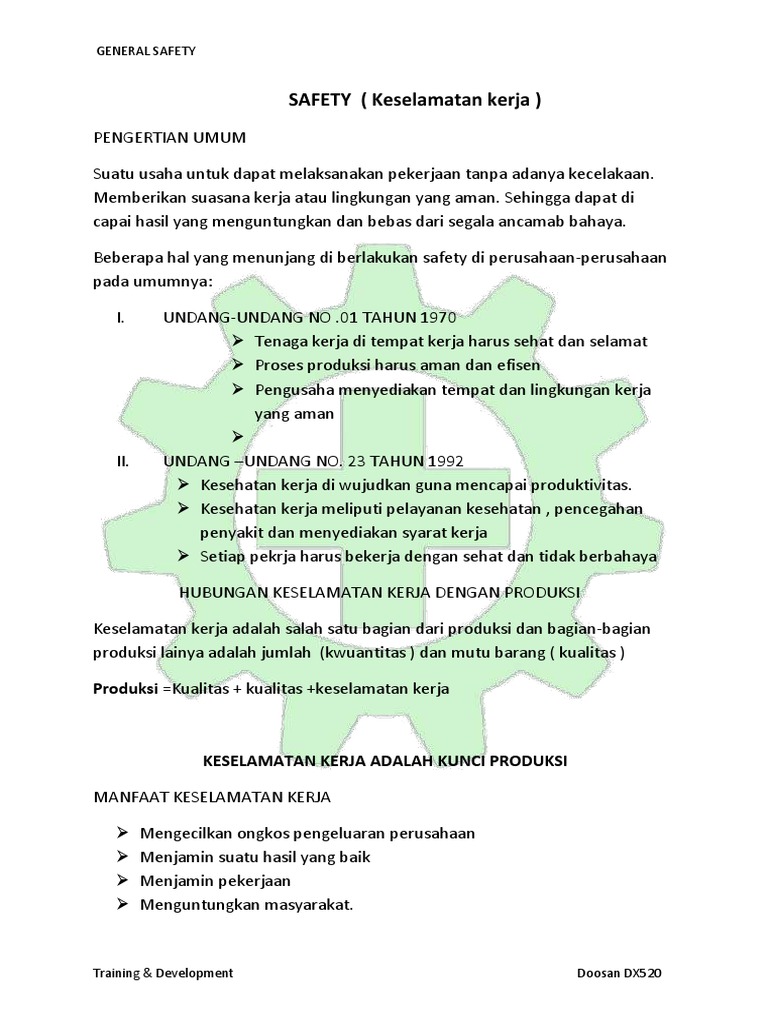Bab 1 General Safety Pdf