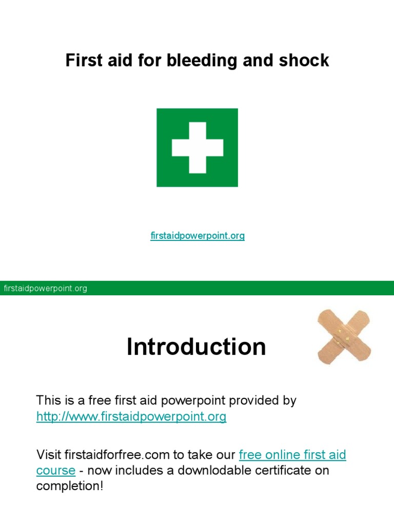 First Aid For Bleeding and Shock | PDF | Wound | Shock (Circulatory)