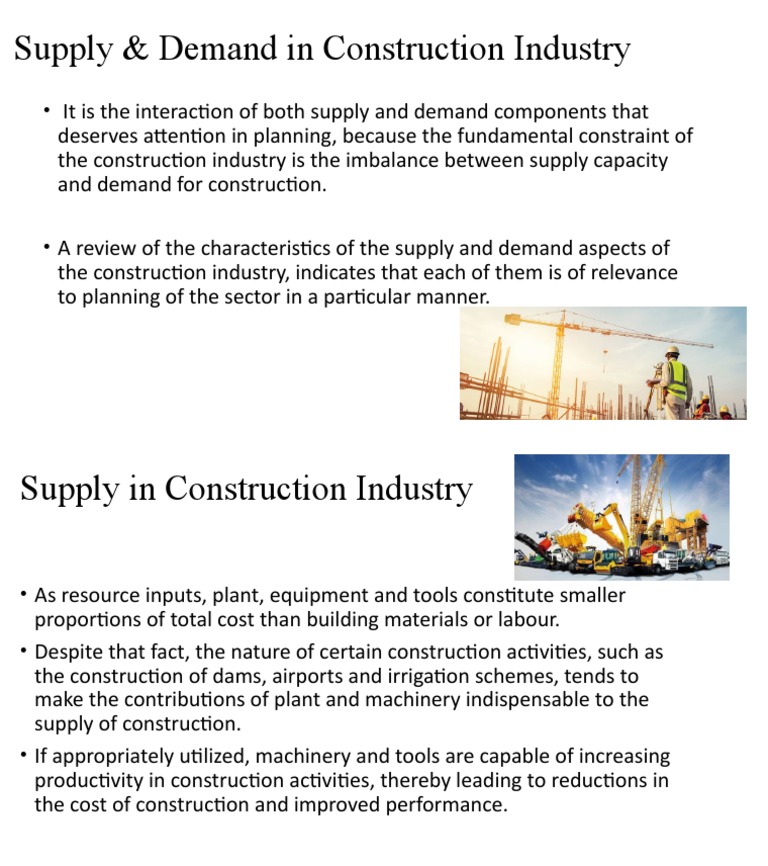 Supply and Demand in Construction | PDF | Business | Science & Mathematics