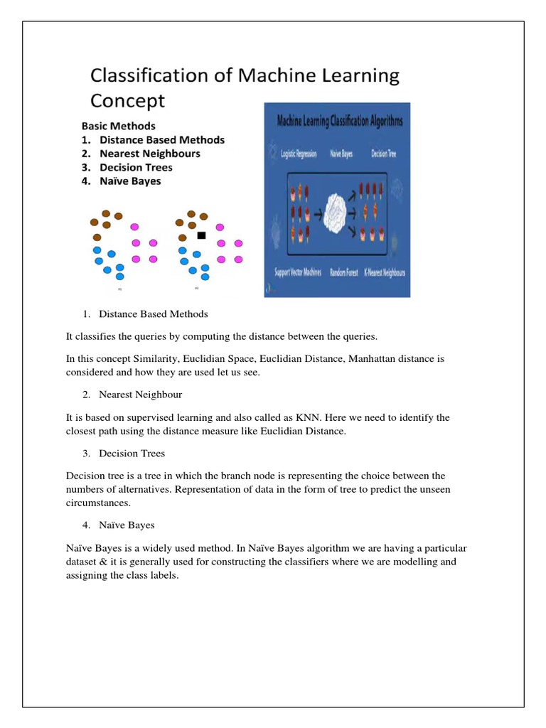 Distance-Based Methods - KNN | PDF | Statistical Classification | Machine Learning