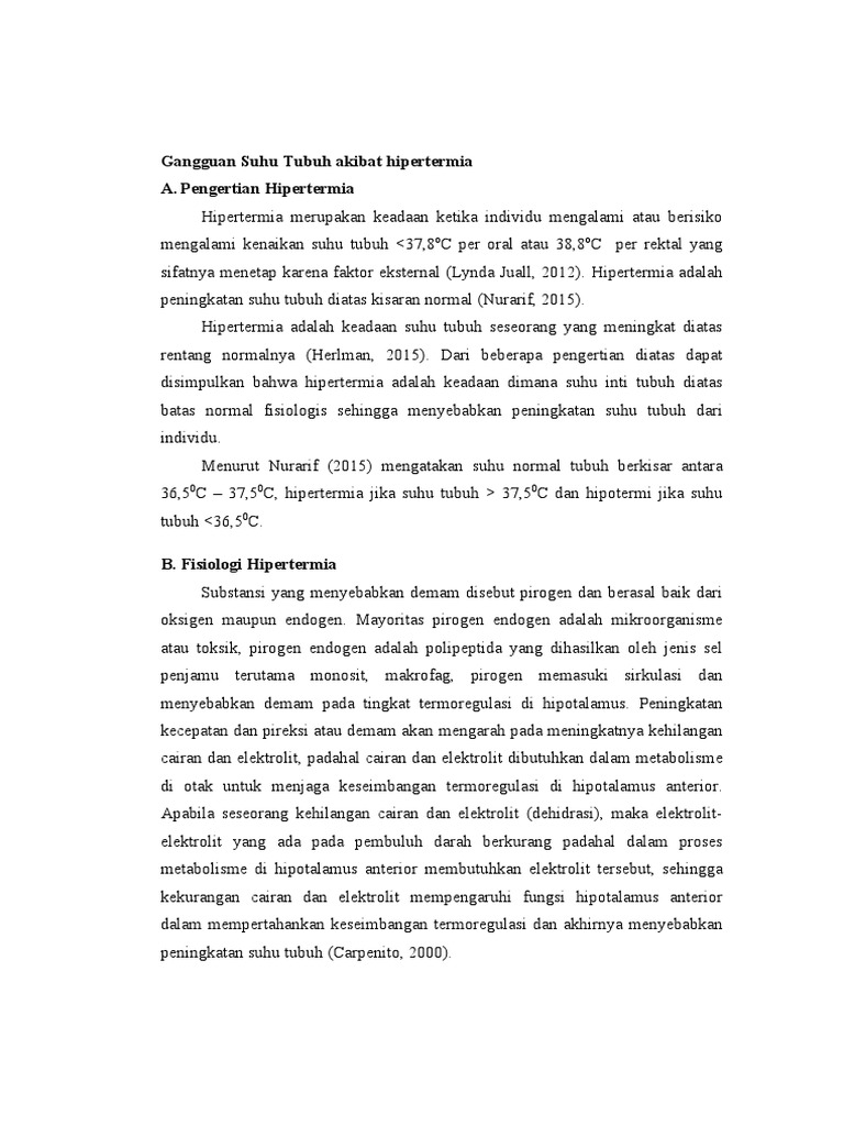 LP Hipertermia | PDF | Kesehatan Holistik