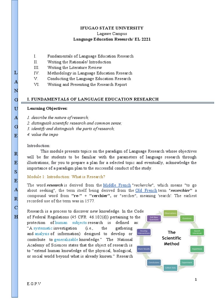 Language Education Research | PDF | Scientific Method | Citation