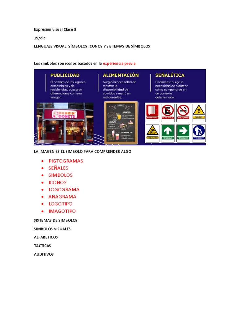 Lenguaje Visual Símbolos Iconos y Sistemas de Símbolos | PDF
