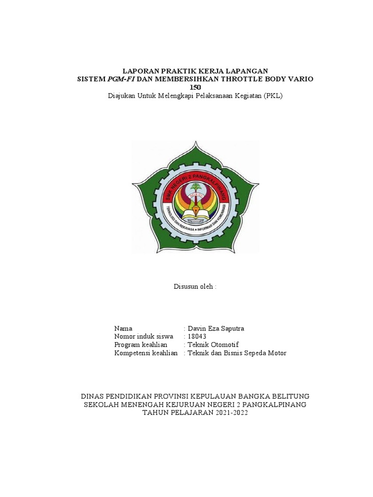 Laporan PKL Davin Eza Saputra | PDF | Bisnis