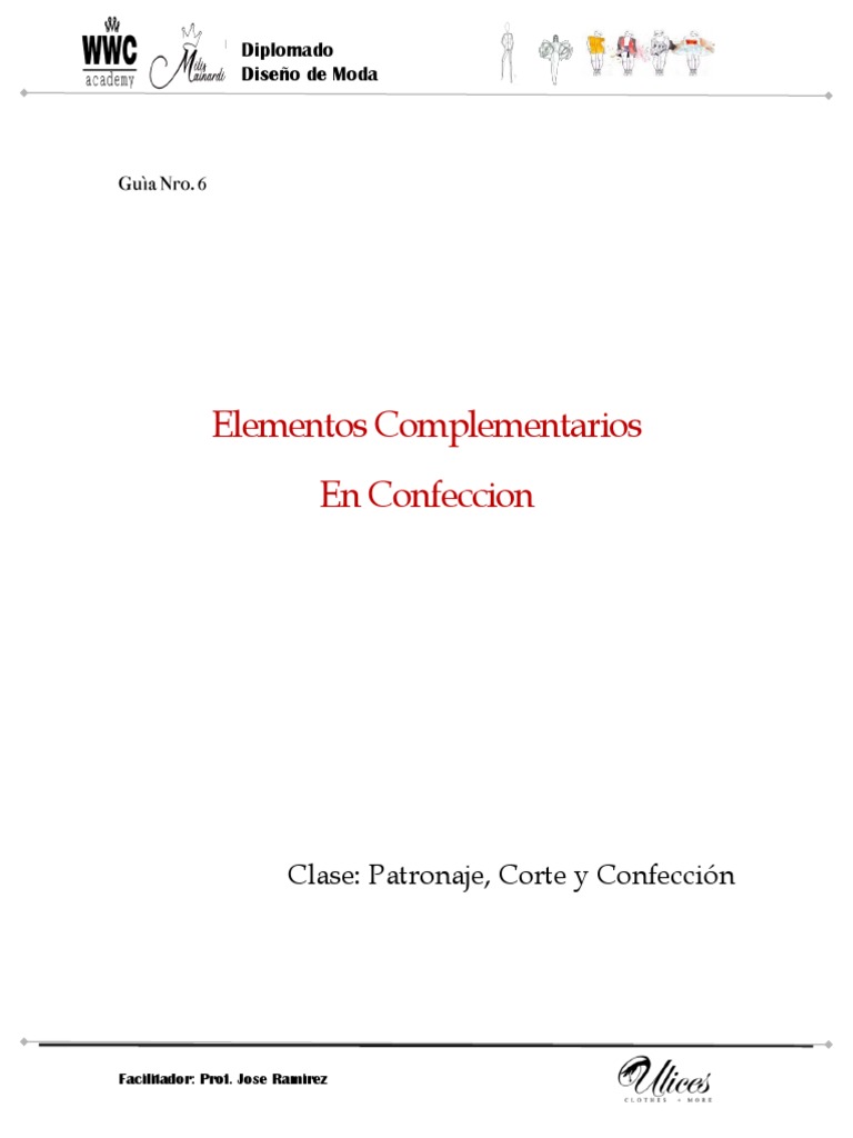 Guia 6 Elementos Complementarios | PDF | Moda | Falda