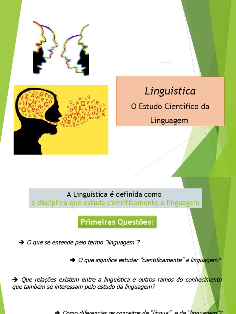 Fundamentos dos Estudos Linguísticos: Uma Introdução à Linguística como ...