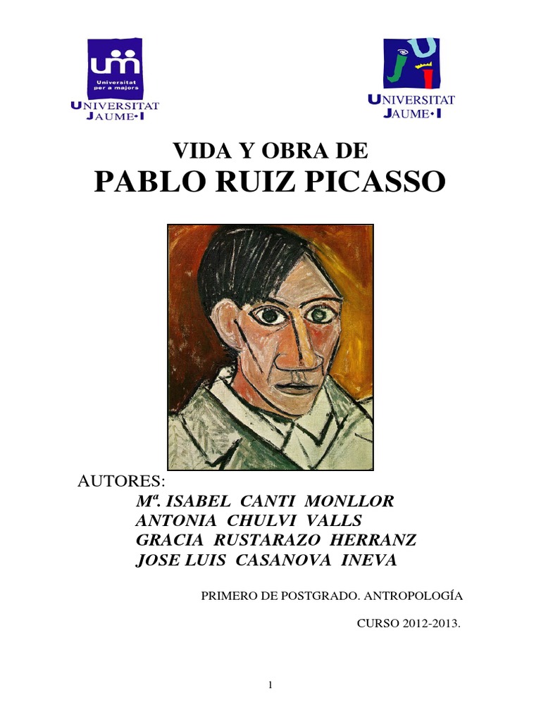 Vida y Obra de Picasso | PDF | Cubismo | Pablo Picasso