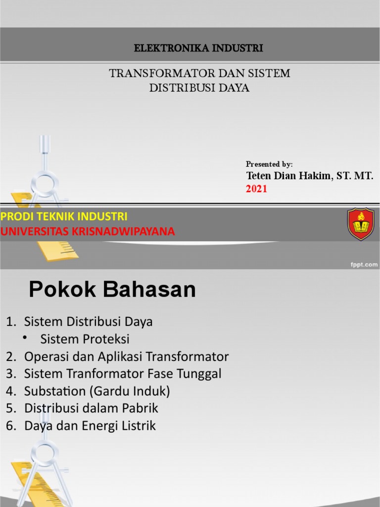 Transformator Dan Sistem Distribusi Daya | PDF | Sains & Matematika