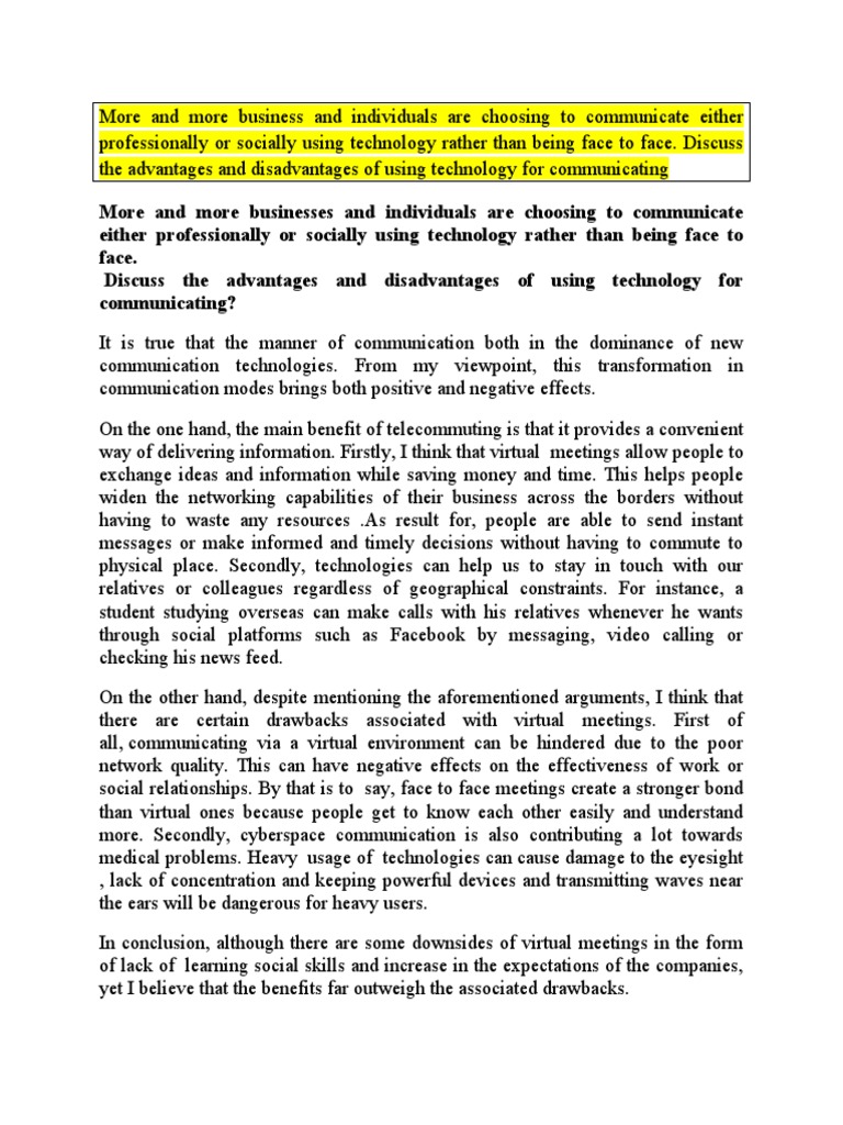 Task 2. Communication | PDF