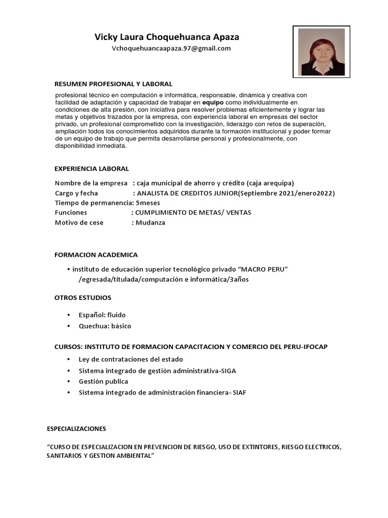 CV Vicky.2022 | PDF