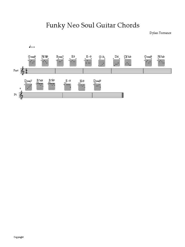 Funky Neo Soul Guitar Chords | PDF