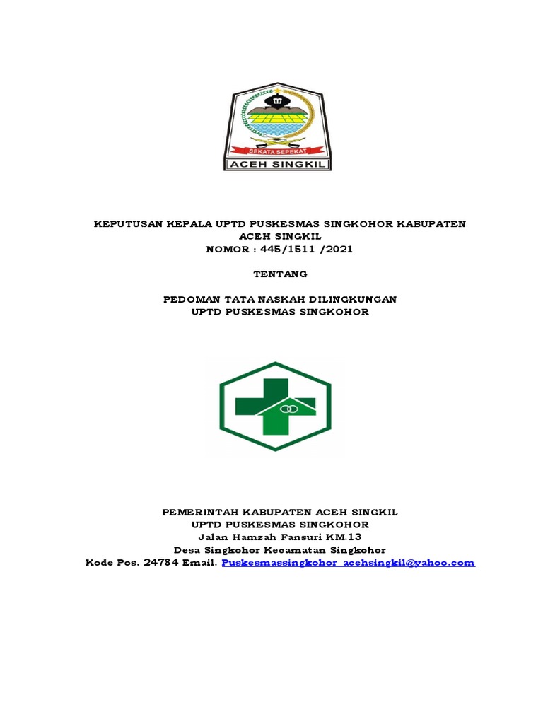 PEDOMAN TATA NASKAH Puskesmas | PDF | Griya & Taman | Sains & Matematika