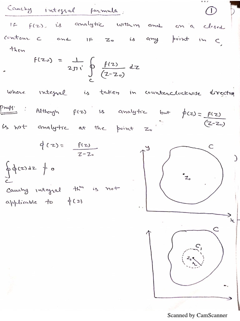Cauchy Integral Formula | PDF