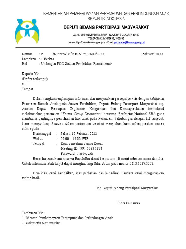 8 Peb Edit Surat SRA | PDF