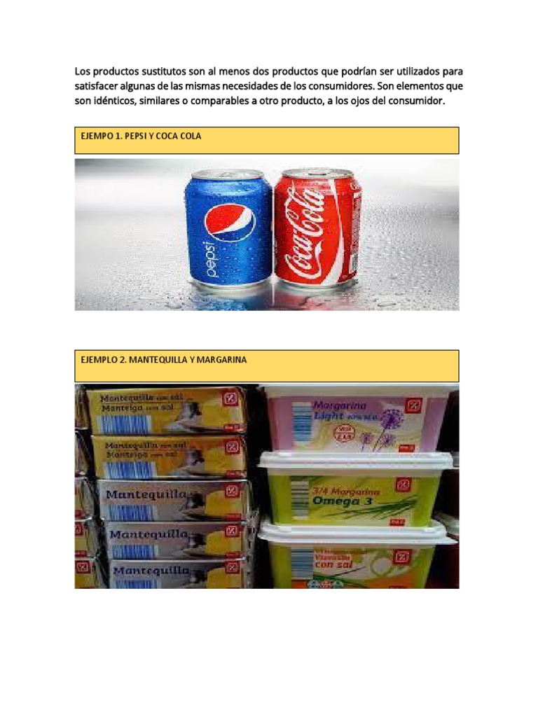 Productos Complementarios y Sustitutos | PDF
