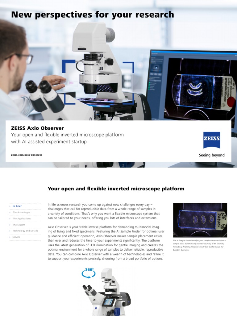 EN Product-Info Axio-Observer Bio Rel2-0 | PDF | Fluorescence ...