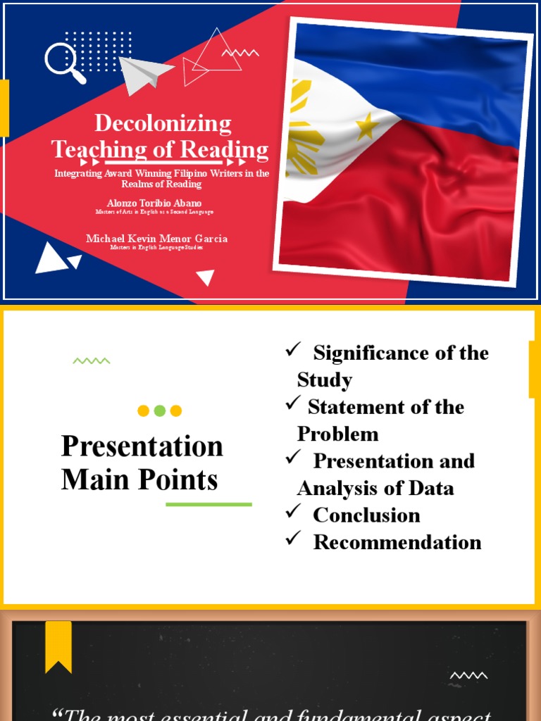 Decolonizing Teaching of Reading: Michael Kevin Menor Garcia | PDF ...