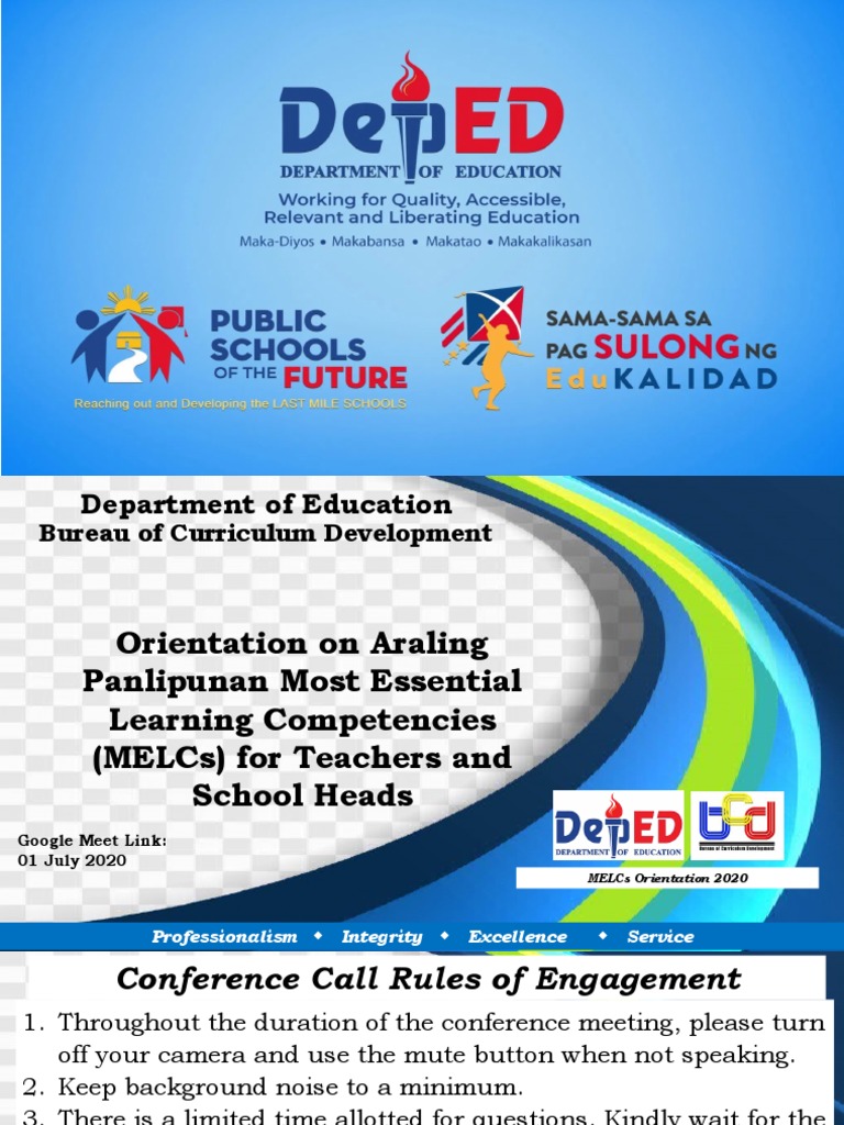 AP MELCs Orientation - Final Edited 6.5.2020!1!1 | PDF | Teaching ...